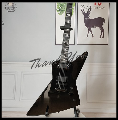 Custom Explorer Electric Guitar Finger Inlay HPL Fretboard Soild Body ...