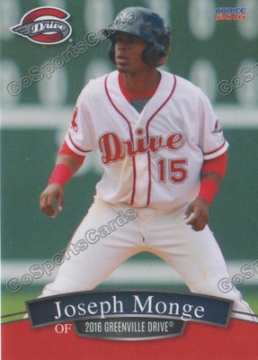 2016 Greenville Drive Joseph Monge RC Rookie Red Sox PR | eBay