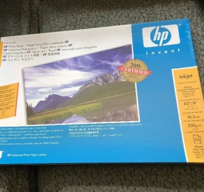 HP Invent Advanced Photo Paper, Inkjet 13"x19" - GLOSSY, 10.5 mil 25 ...