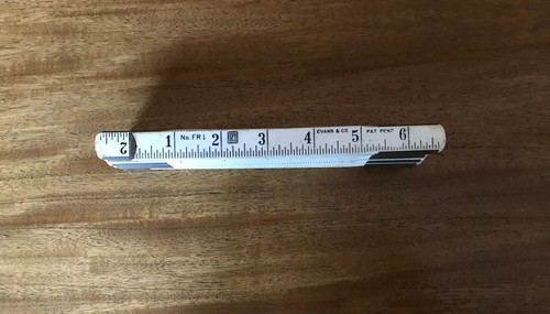 Vintage Plastic Evans & Co Folding Ruler | eBay