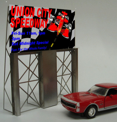 UNION CITY SPEEDWAY ANIMATED NEON O-SCALE SIGN- LIGHTS, FLASHES & MORE ...