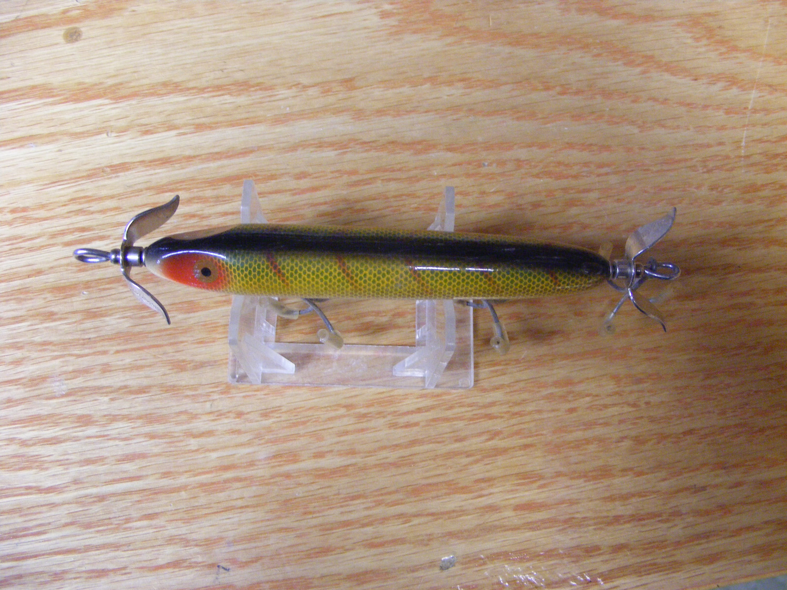 Beautiful Vintage Original Wooden 130 Heddon Torpedo in Perch Color | eBay