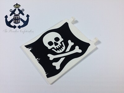 LEGO 1980s / 1990s Pirate Ship Flag 6 x 4 Skull & Crossbones Jolly ...