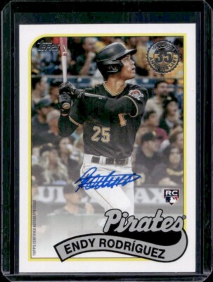 2024 Topps Series 1 '89 Autograph Endy Rodriguez RC AU 89BA-ER Pirates ...