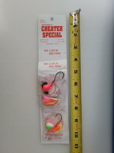 3 Beau Mac's Cheater Special 1/0-Hook 12# Leader We Catch Big Fish (2 ...