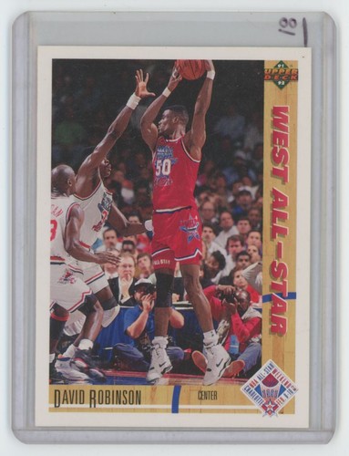 1991-92 Upper Deck David Robinson Basketball Card A San Antonio Spurs ...