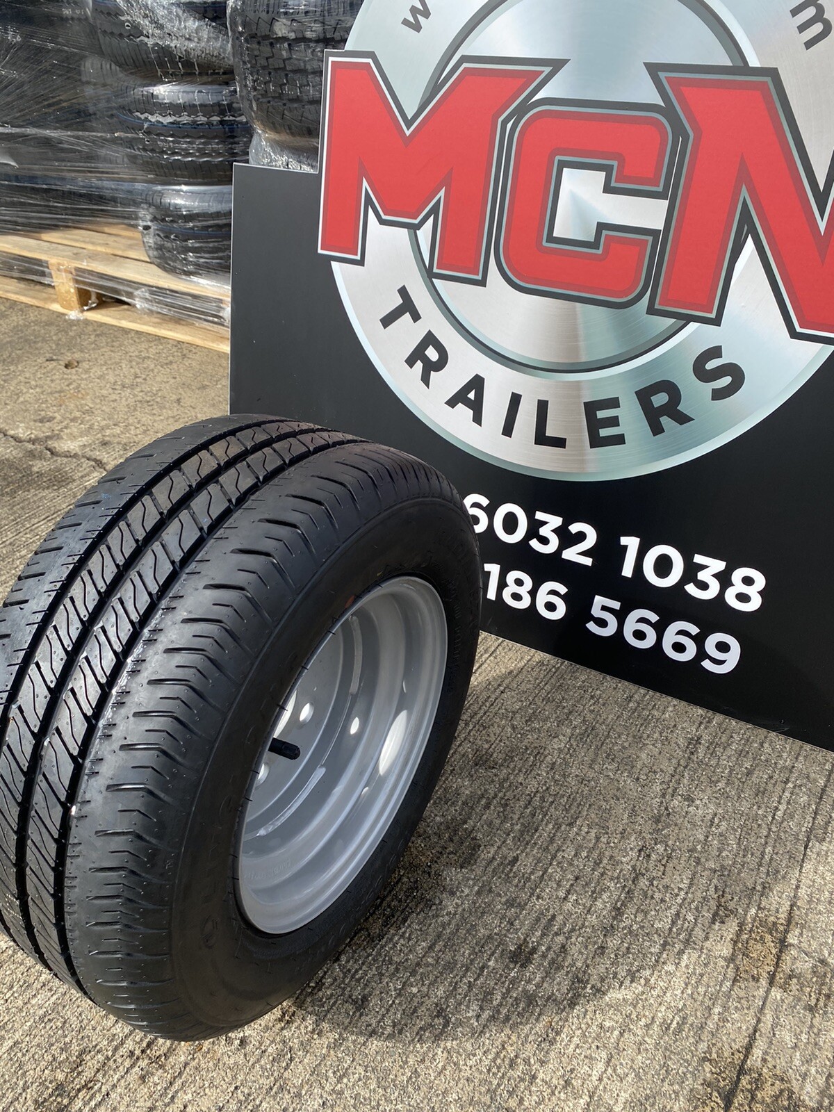 10 Inch Trailer Wheel 5x112 PCD Et-4 With Mounted 195/55r10c Trailer ...