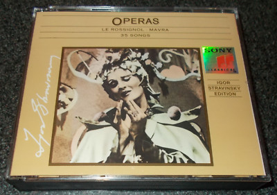 IGOR STRAVINSKY EDITION VOL VIII/8-OPERAS-2xCD 1991-LE ROSSIGNOL/MAVRA ...