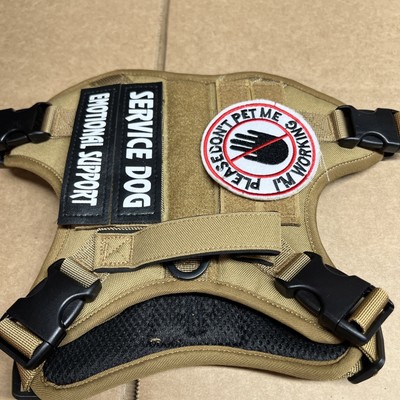 Service Dog Harness Emotional Support Vest Reflective Breathable Small ...