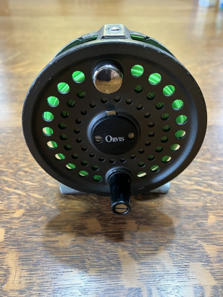 Orivs Battenkill 5/6 Disk Drag Reel with exta spool storage pouch and ...