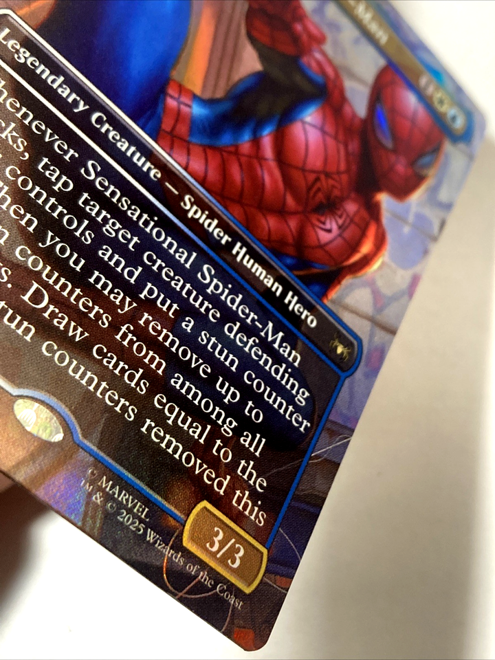 MTG Sensational Spider-Man (Borderless Foil) Marvel's Spider-Man 25 NM ...