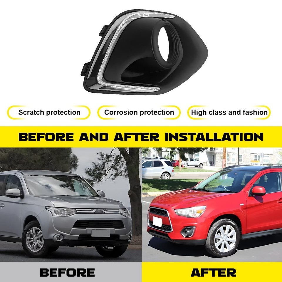 Front Left Right 4PCS Fits 2013 2014 2015 Mitsubishi RVR Fog Light ...