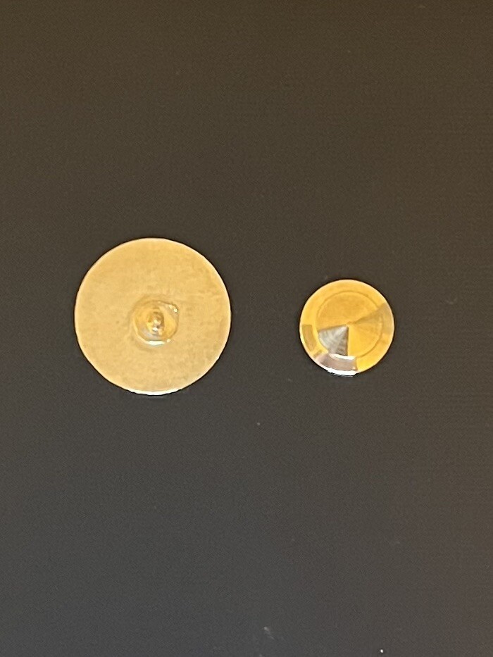 Math Olympiad 3 Ring Circle Silver Tone Light Blue Enamel Lapel Pin ...