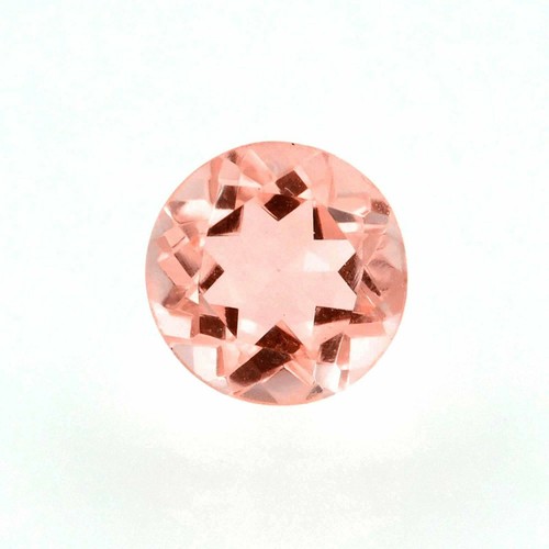 4 Carat Peach Morganite Doublets Faceted Round Shape Loose Gemstone ...