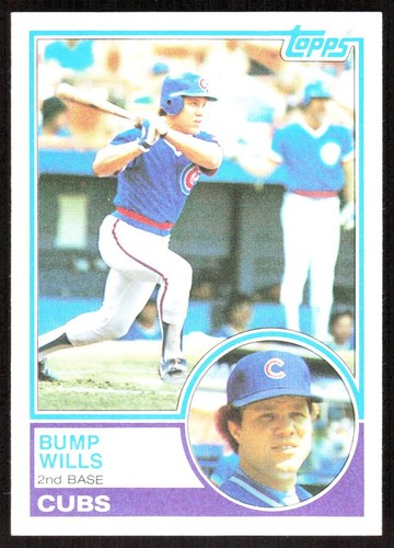 1983 2069B Topps Bump Wills Chicago Cubs #643 | eBay