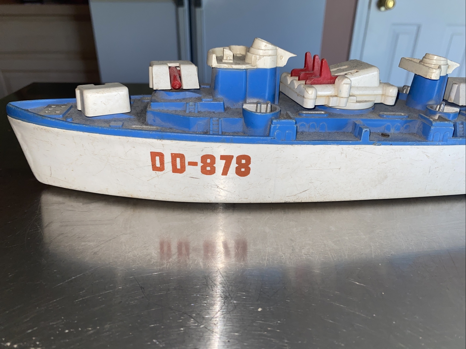 VTG Ideal Toy Boat 4706 All Action US Destroyer Ship Plastic War ...