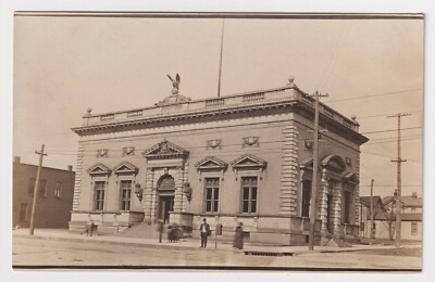 NEW BRIGHTON POST OFFICE IN PENNSYLVANIA, VNTG RPPC POSTCARD CR. 1904 ...