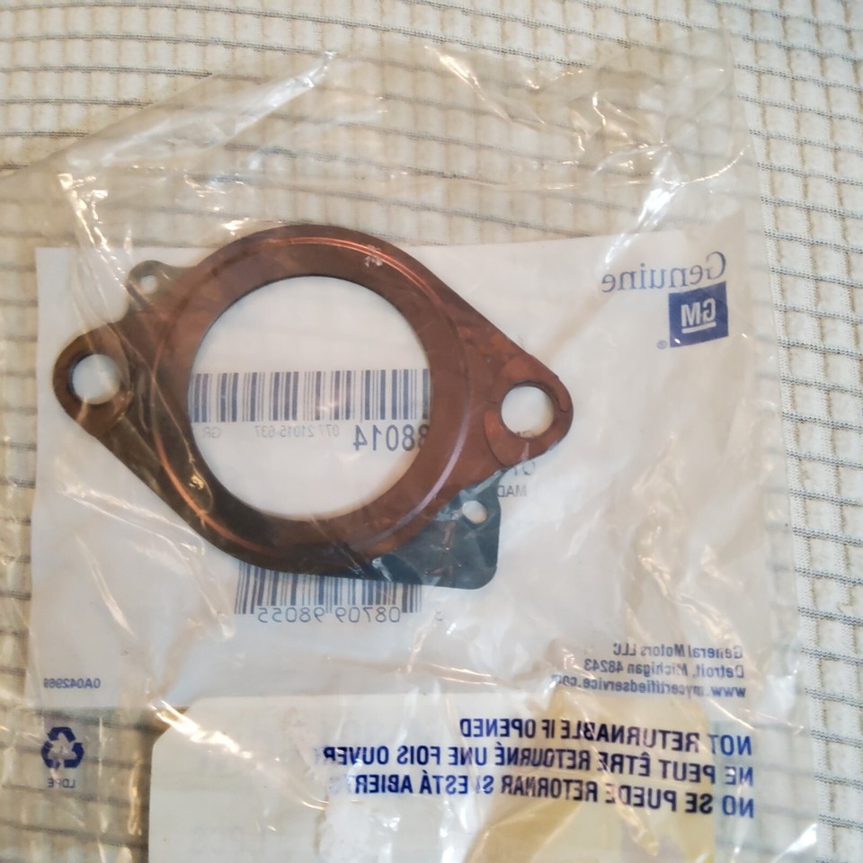 Genuine GM Exhaust Gas Recirculation (EGR) Pipe Gasket 12688014 GM OEM ...
