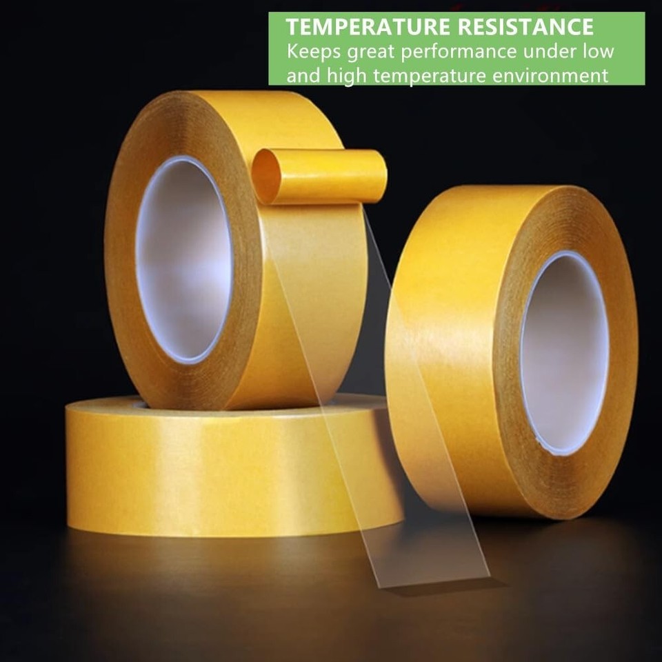 Double Sided Tape Transparent Heavy Duty Super Thin Two Sided Clear ...