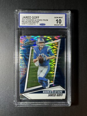 Jared Goff 2021 Panini Rookies & Stars Prizm #55 Silver Pulsar Lions ...