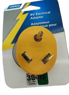 Camco Power Grip RV Electrical Adapters 1 pk {A} | eBay