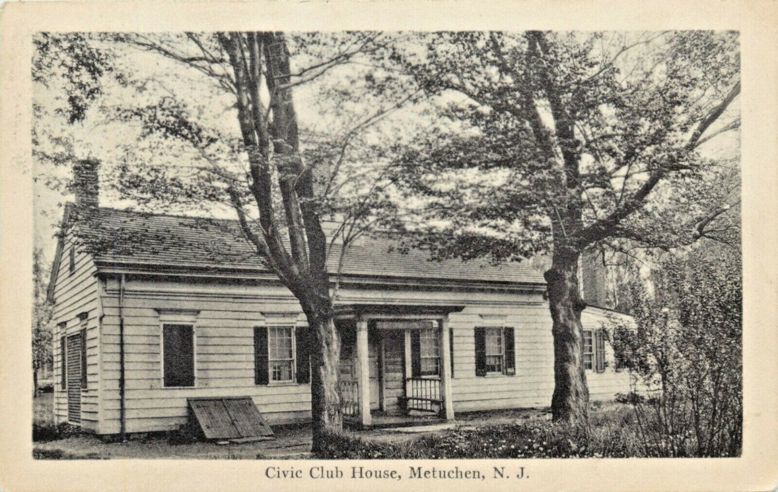 A View Of The Civic Club House, Metuchen, New Jersey NJ 1922 | eBay