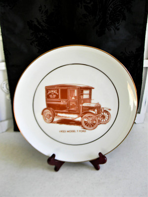 HTF~Vintage Jewel Tea Salesman Award Porcelain Plate~1923 Model T Ford ...