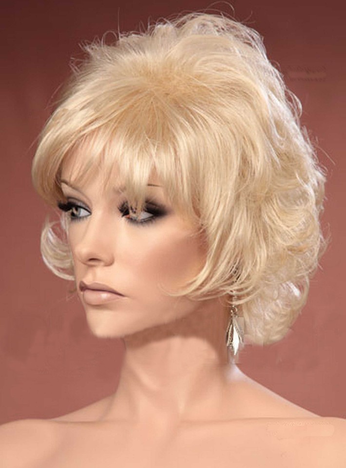 Ladies Short Wig Blonde Black Brown Wig Bob Pixie Boycut Wispy Fashion ...