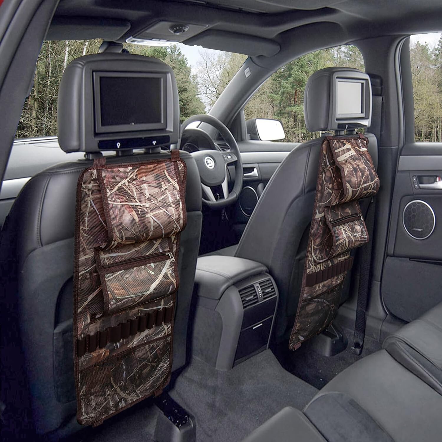 2 Pack Tactical Seat Back Gun Rack Truck Gun Rack Hunting Gear Camo Gun ...