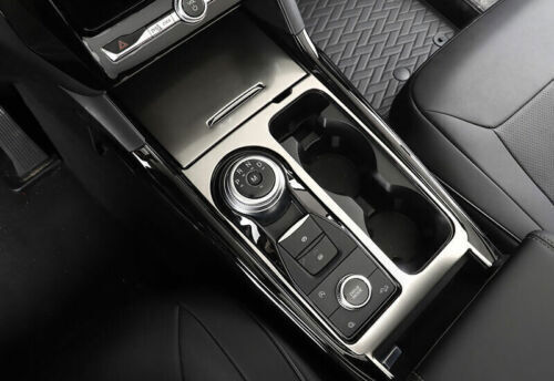 For Ford Explorer 20-24 Gearbox Panel Trim Center Console Silver Steel ...