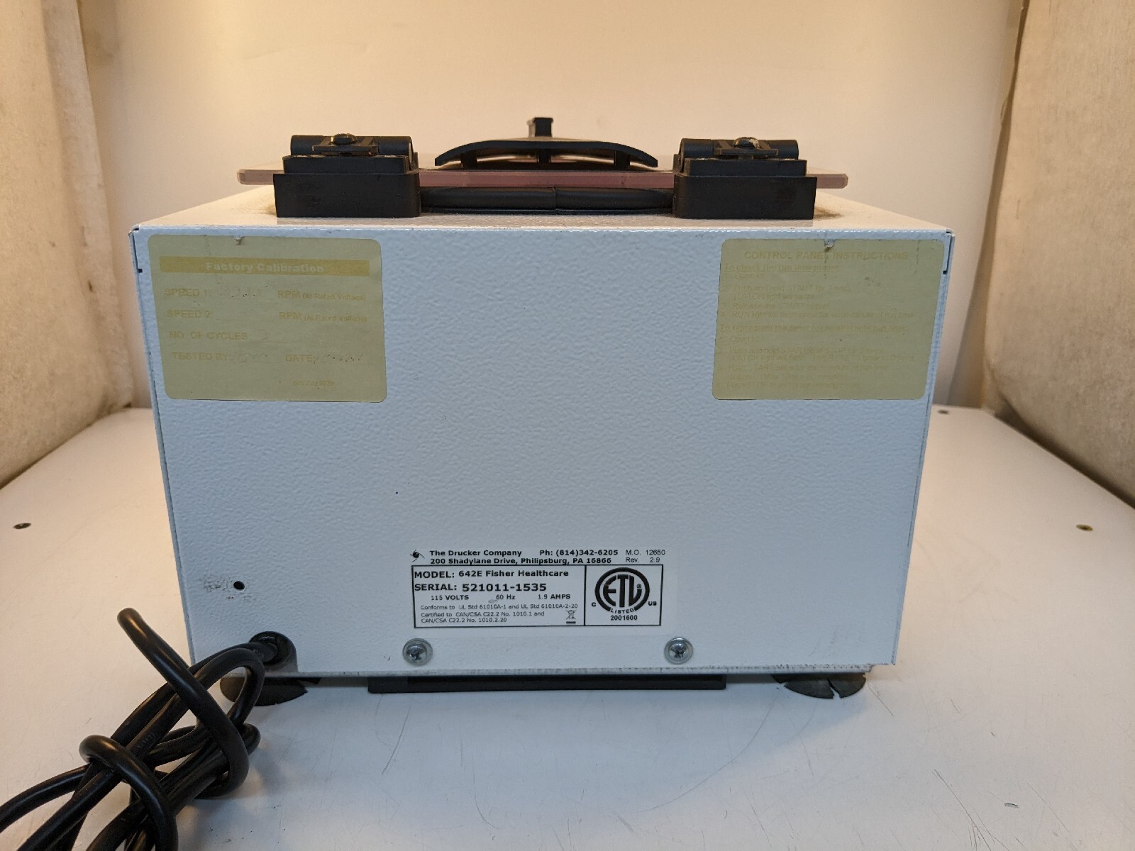 FISHER Healthcare Horizon Mini E Centrifuge 642E See description | eBay