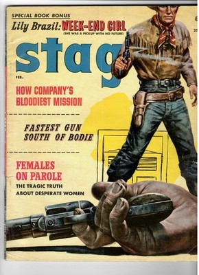 STAG Magazine Feb. 1957 Men's Interest, Pulp Style GGA "Good" | eBay
