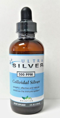 Colloidal Silver 500 PPM 4oz PLASTIC BOTTLE BPA FREE- Plata Coloidal ...