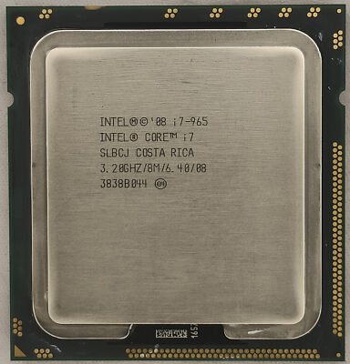 SLBCJ Intel Core i7-965 Extreme 3.2GHz 8MB Quad Core LGA1366 CPU ...