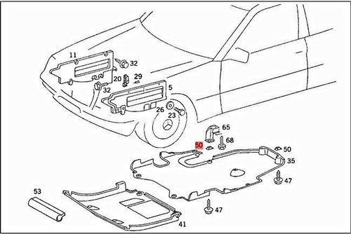10pcs Genuine MERCEDES BBDC 414 A124 A207 A208 Clip-type nut 0019949845 ...