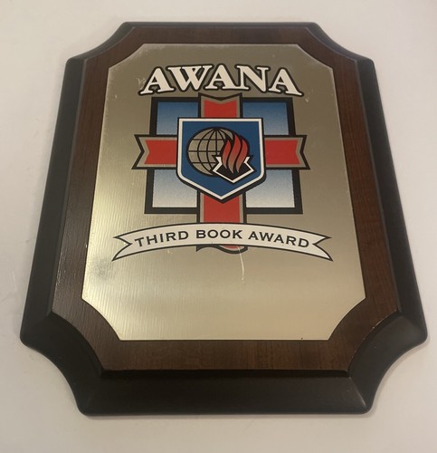 AWANA Third Book Award Wall Plaque, Vintage from the 1990’s | eBay