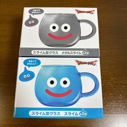 Square Enix Dragon Quest Metal Slime Glass Mug Cup Set Akira Toriyama ...