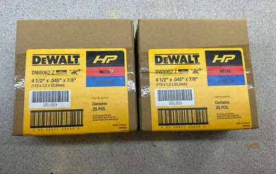 25-Pack Dewalt Hp Grinding Wheels 4 1/2" X .045" X 7/8" Dw8062 Z Type 1 ...