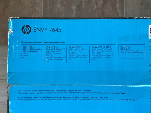 HP Envy 7645 All-in-One WiFi Color Inkjet Printer - Black for sale ...