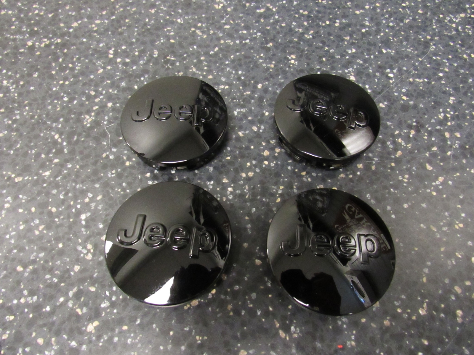 JEEP Black JEEP Center Caps SET OF 4 NEW OEM MOPAR | eBay