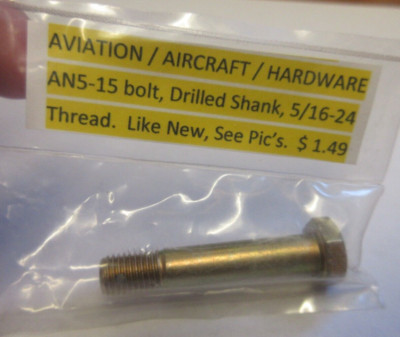 AN5-15 BOLT 5/16 -24 (Aircraft) | eBay