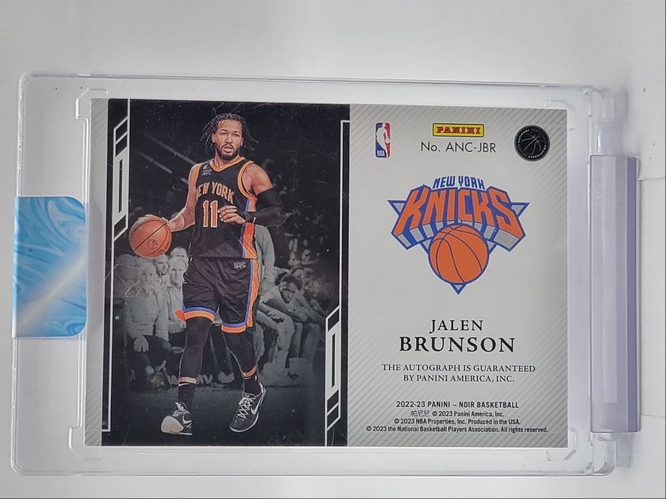 JALEN BRUNSON 2022-23 PANINI NOIR BASKETBALL AUTOGRAPH AUTO /49 Q2264 ...