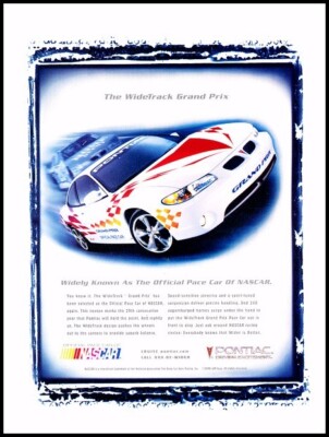 2000 Pontiac Grand Prix Pace Race Vintage Advertisement Print Art Car ...