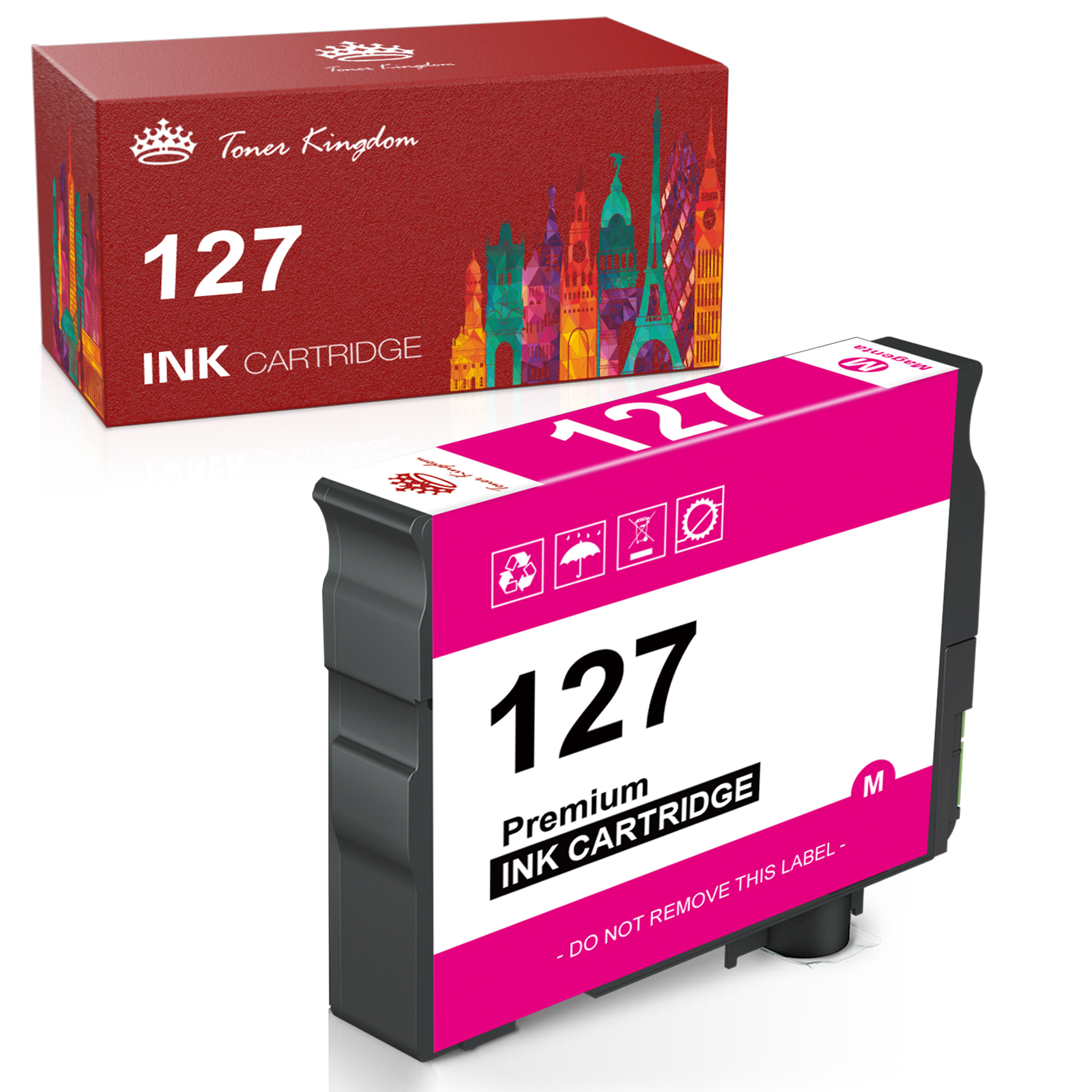 1-5P Compatible Ink Cartridge for Epson 127 WorkForce 545 60 630 633 ...