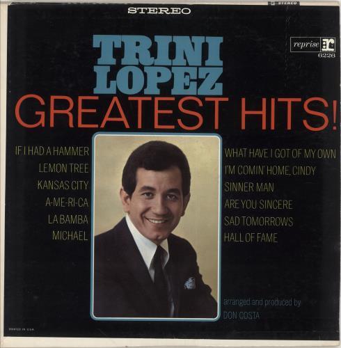 Trini Lopez Greatest Hits! vinyl LP album record USA RS-6226 | eBay