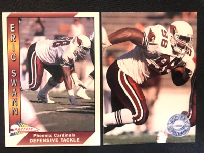 NFL - Eric Swann 1991 Pacific & 1991 Pro Set Platinum Football ...