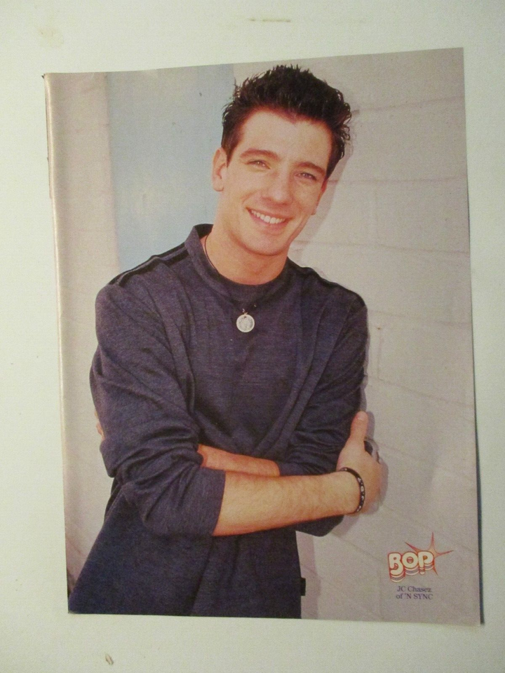 NICK CARTER & JC CHASEZ N'SYNC PIN UP BOP TEEN MAGAZINE PICTURE ...