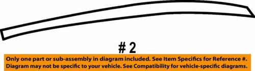 75763-48010 Toyota Moulding, rear door window frame, upper rh ...