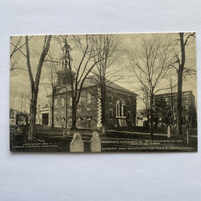Christ Church Alexandria VA Postcard Geo. Washington Was Vestryman | eBay