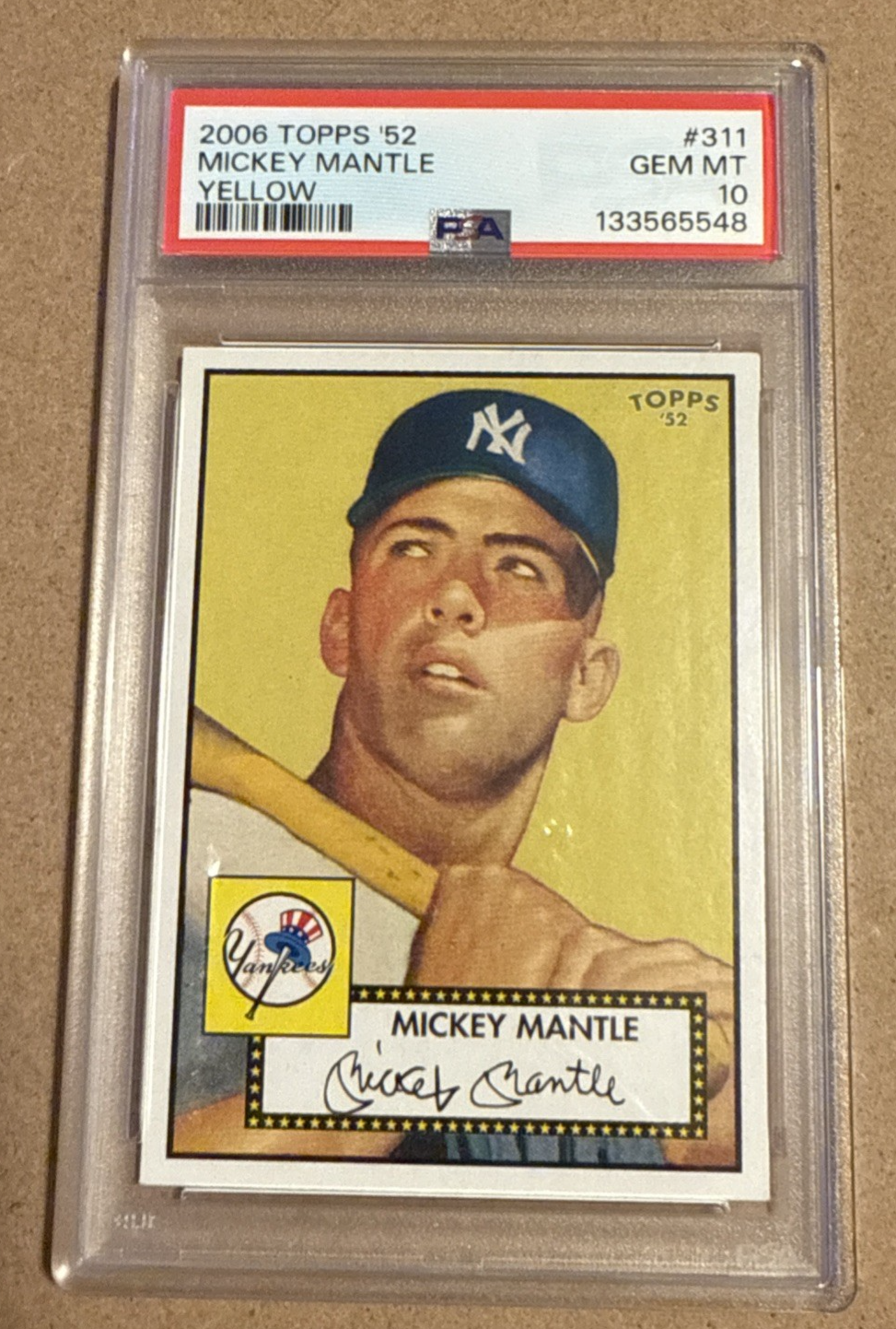 Mickey Mantle 2006 Topps ‘52 Yellow #311 PSA 10 1952 | eBay